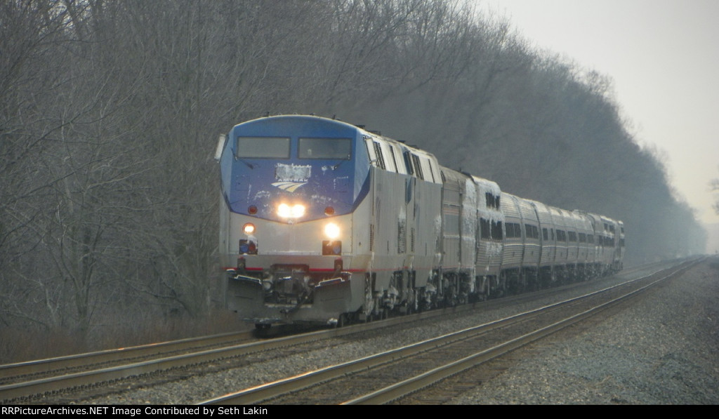 AMTK 124 and the Lake Shore Limited